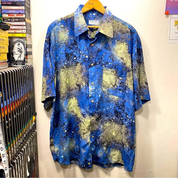 Georg Roth | Shirts | Xl Vintage 9s Short Sleeve Button Down Retro ...